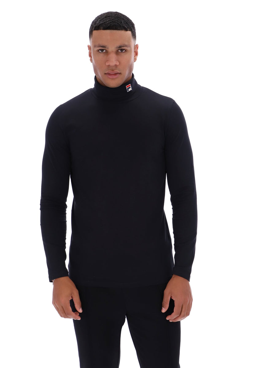 Black 19th Classic Roll Neck Sweater – Fila UK