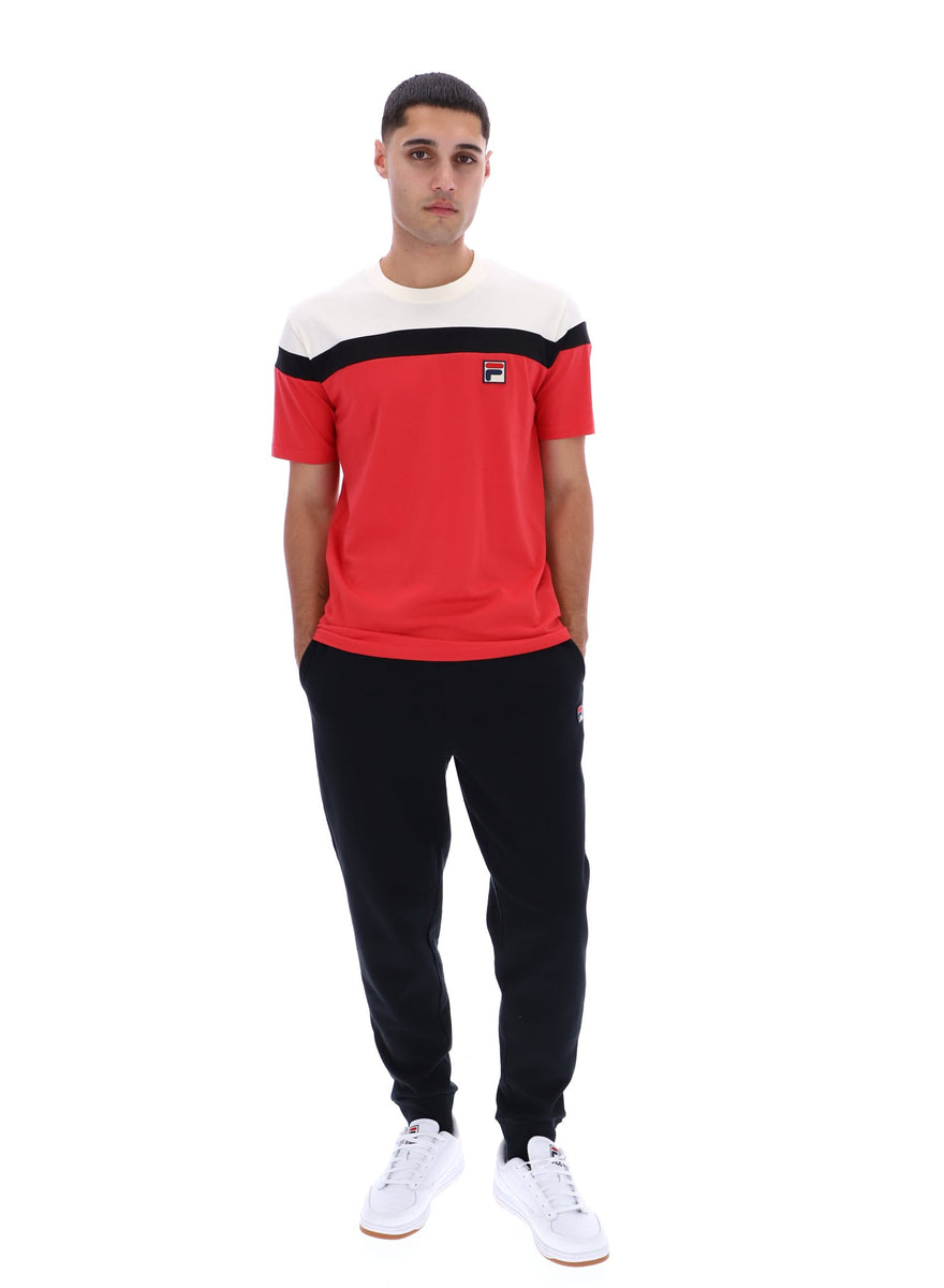 Fila Red Aiden Cut and Sew T-Shirt – Fila UK