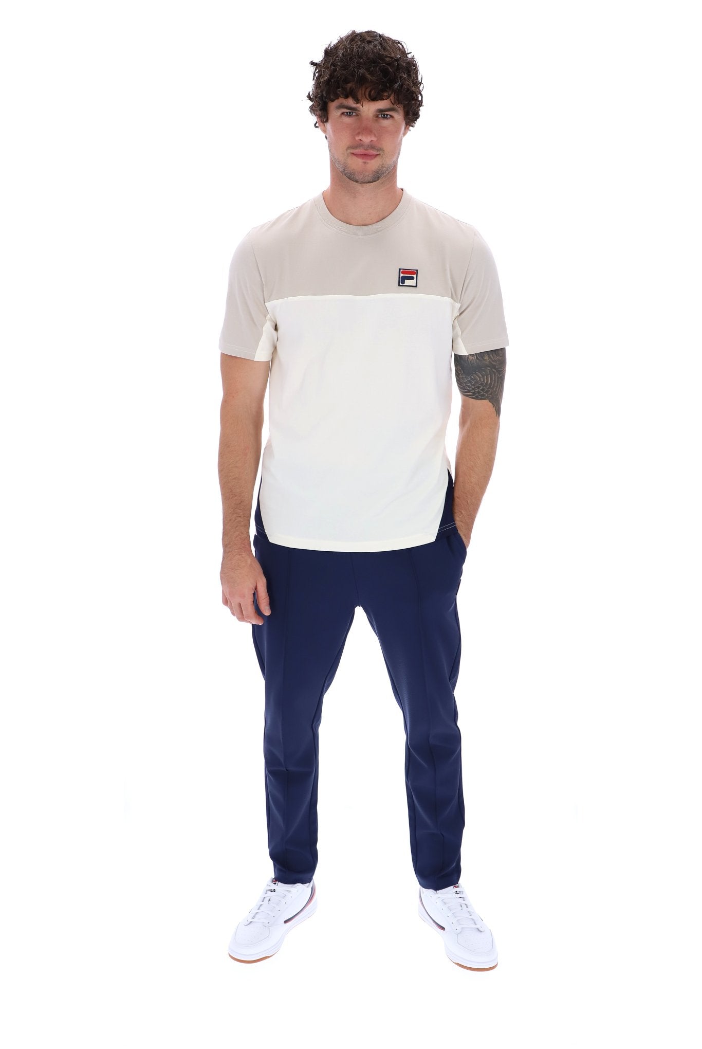 Colour Block T Shirt Fila UK