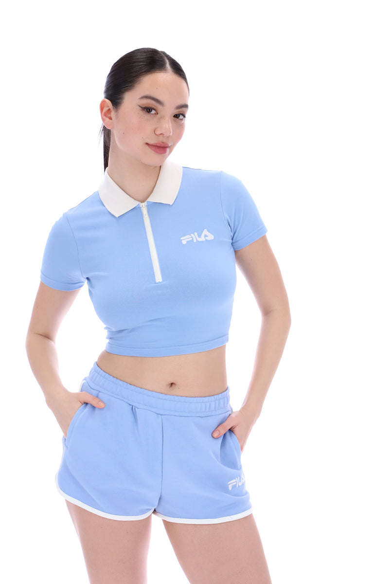 Demmie Contrast Collared Top – Fila UK