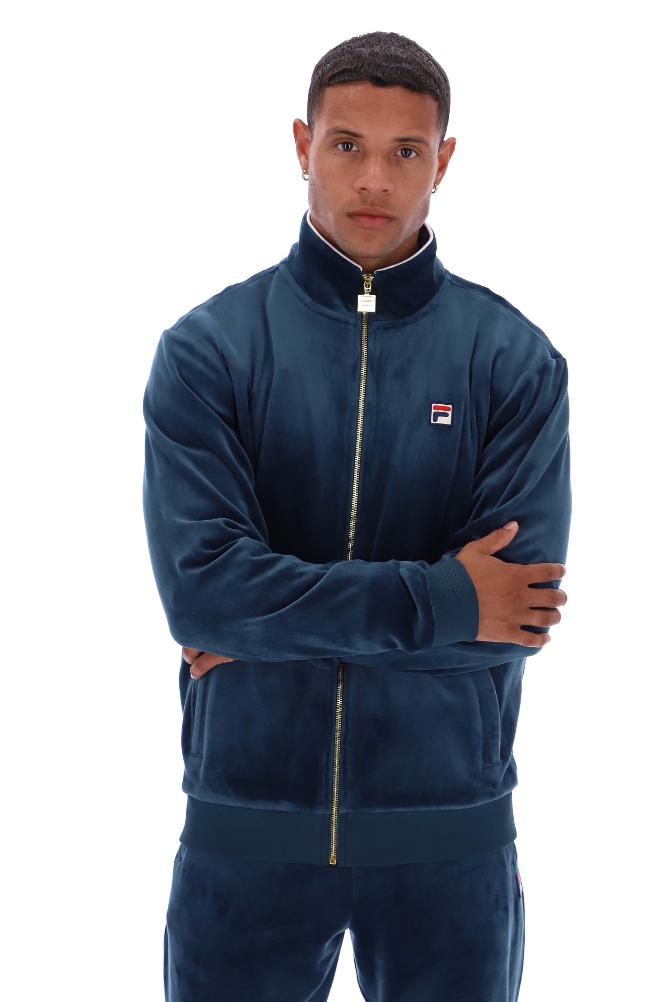 Velour tracksuit fila store